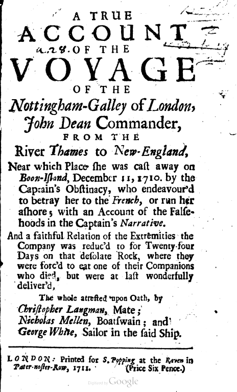 The Nightmare Wreck Of The “Nottingham Galley” | Quintus Curtius